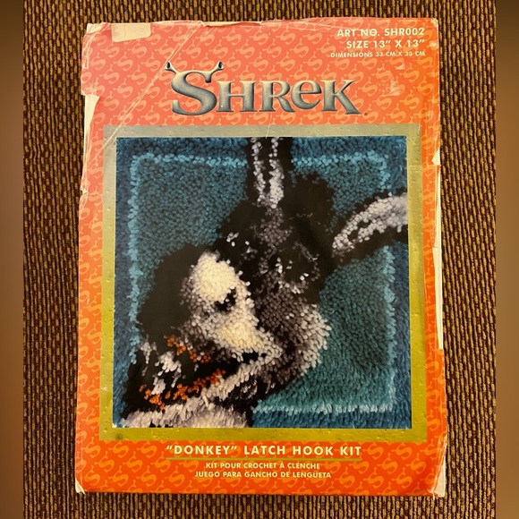 Caron | Other | Shrek Donkey Latch Hook Kit | Poshmark